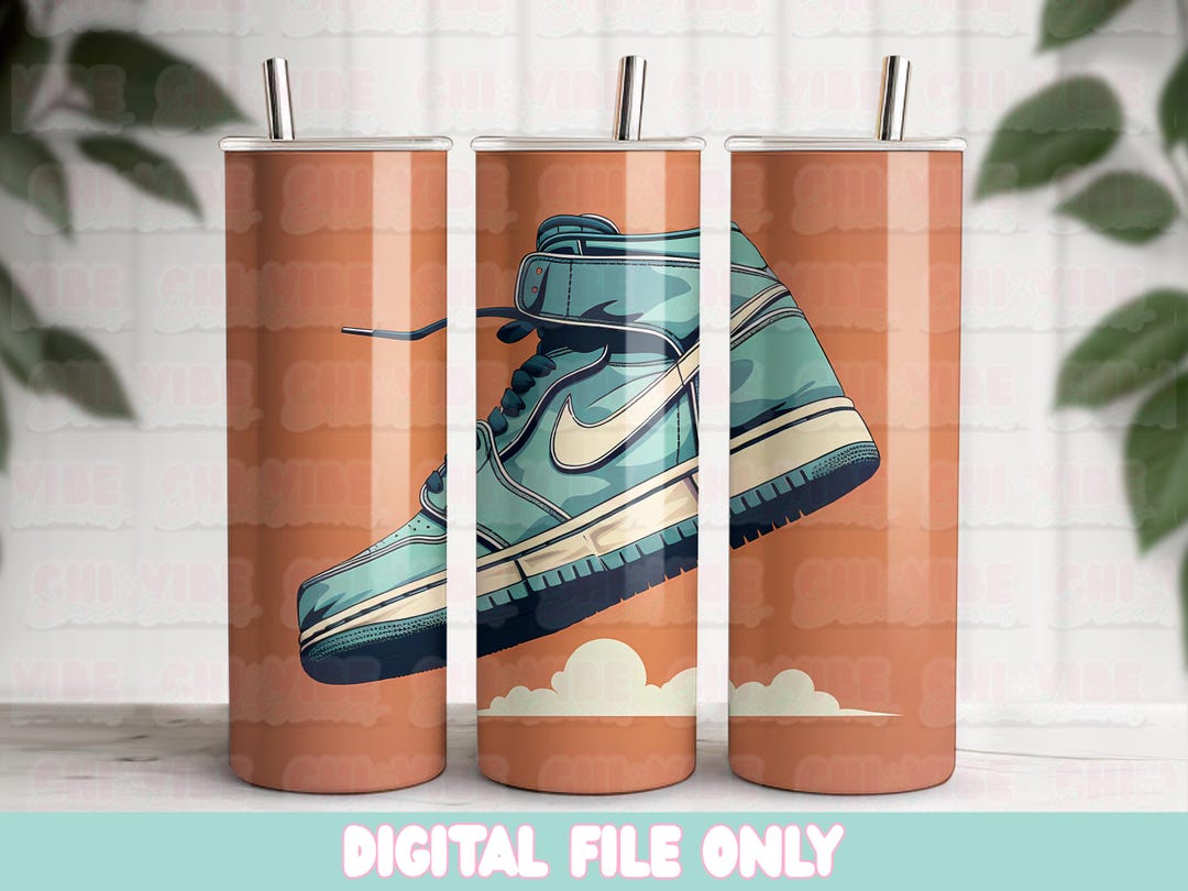 Nike 20oz Tumbler Sublimation Skinny Designs Full Tumbler Wrap Digital ...