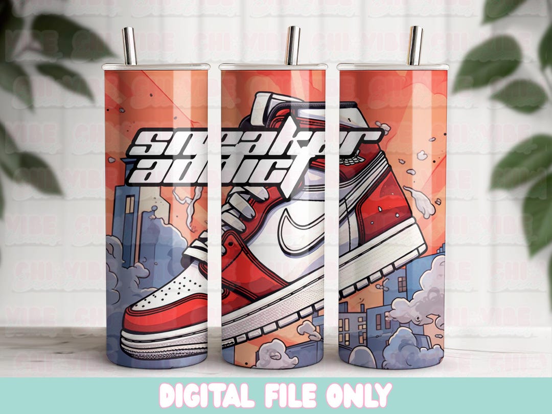 Nike Sublimation 20 OZ Skinny Tumbler Designs Full Tumbler Wrap Digital ...