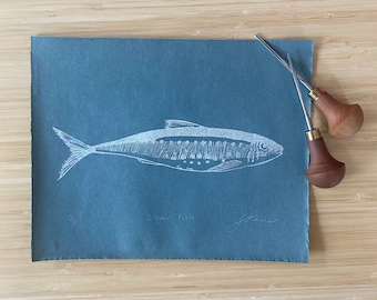 Roadrunner Lino Cut Print Bird Art Linoart Limited - Etsy