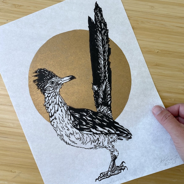 Relief Block Print - Etsy