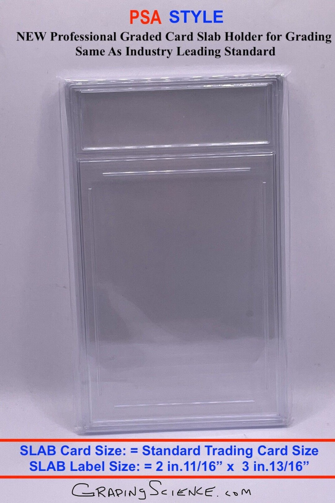 PSA STYLE Frosted Graded Card Slab: Professional Style, Universal Size ...