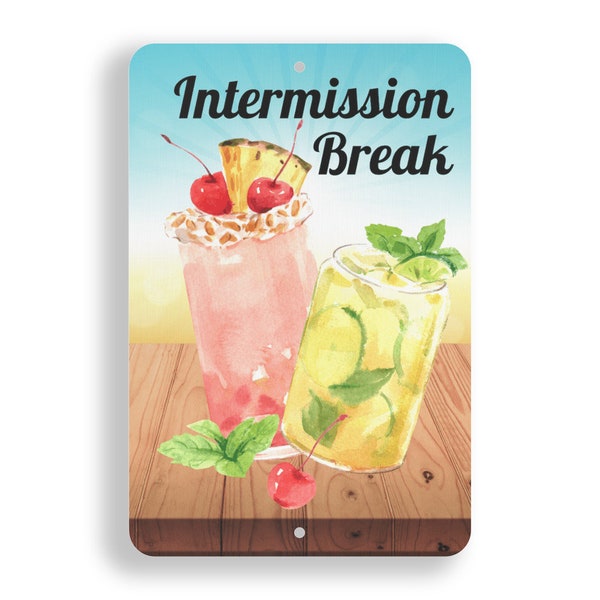 Intermission Sign - Etsy