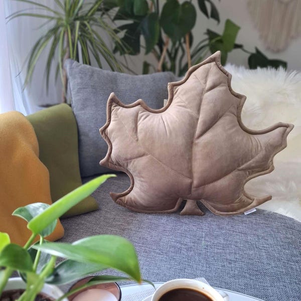 Maple Leaf Pillow - Etsy