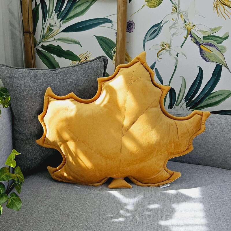 Maple Leaf Pillow - Etsy