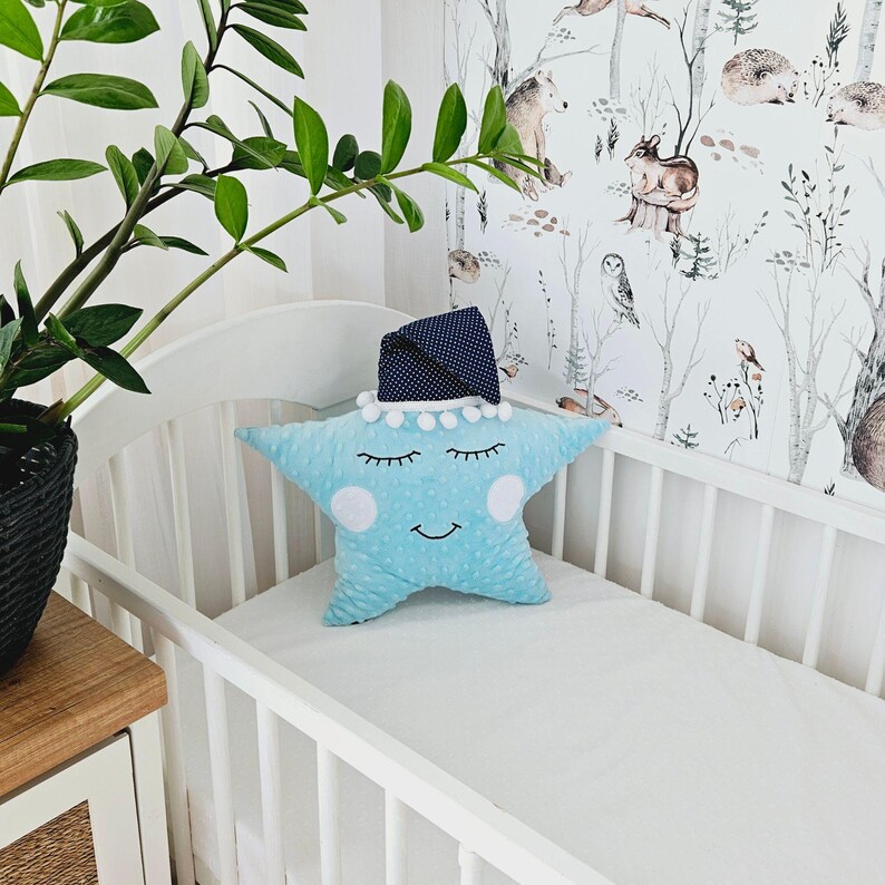 Giant Star Plush, Star Plushies, Accent Pillows With Blue, Space Themed ...