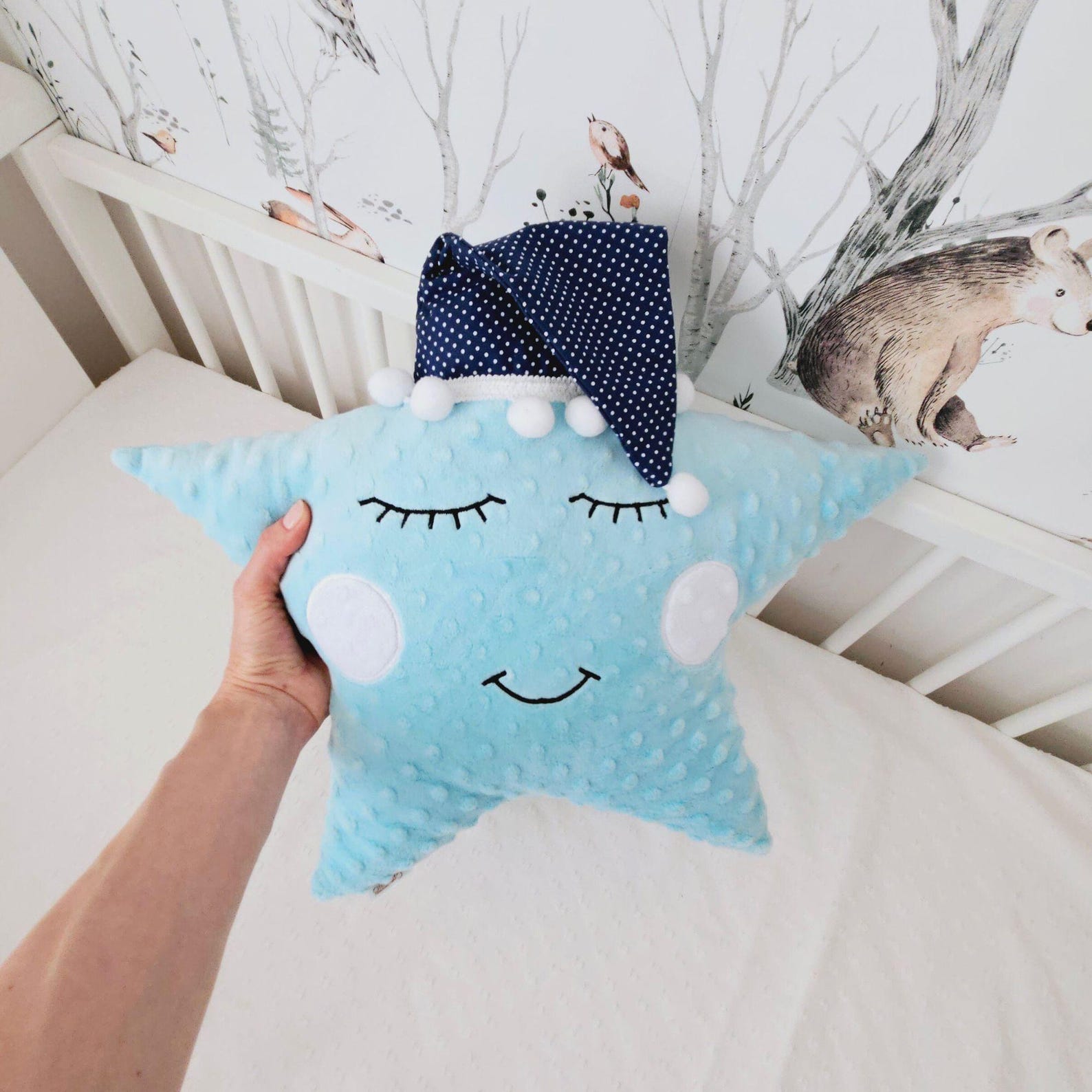 Giant Star Plush, Star Plushies, Accent Pillows With Blue, Space Themed ...