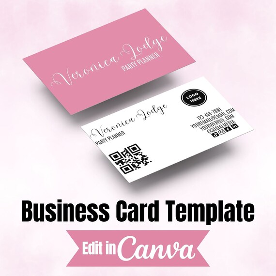 Qr Code Business Card Business Card With QR Code Qr Business - Etsy