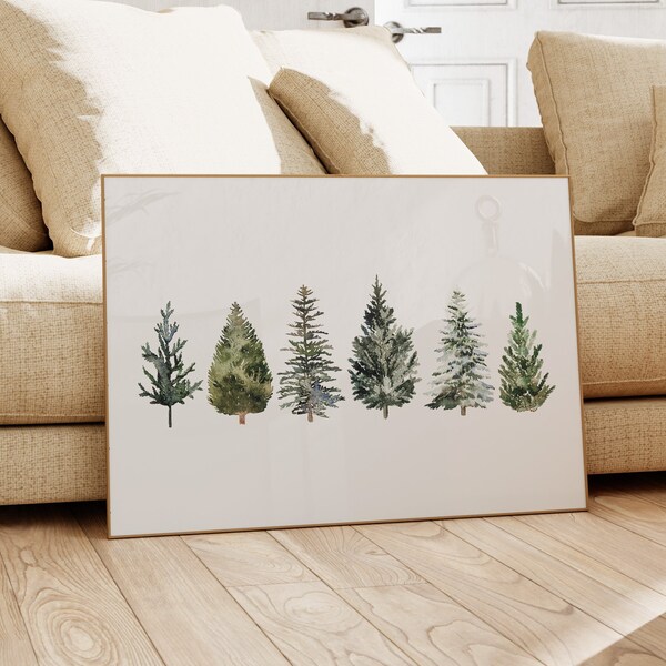 Pine Tree Poster - Etsy