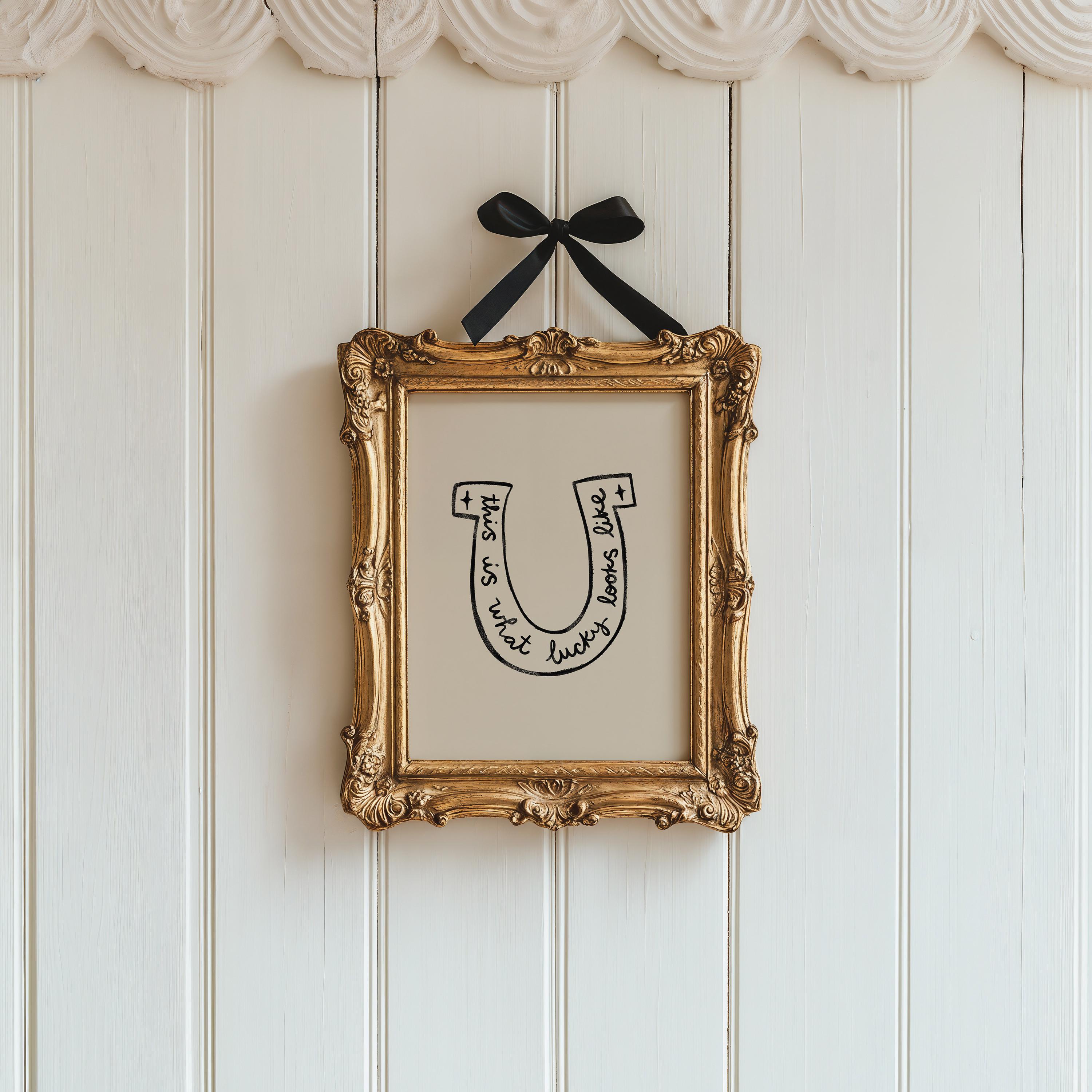This is What Lucky Looks Like Wall Art Print | Good Luck Poster ...