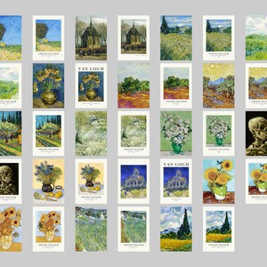 Monet & Van Gogh Prints: Eclectic Gallery Wall Art (digital Download ...