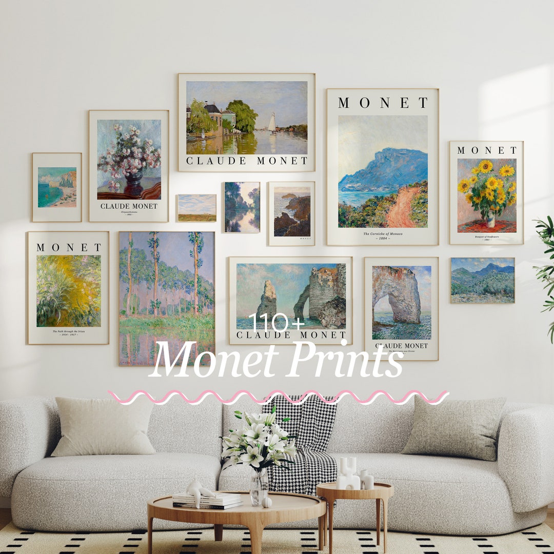 110+ Claude Monet Prints Digital Download, Eclectic MEGA BUNDLE Gallery ...