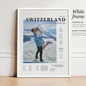 Custom Trip Photo Couple's Print, Travel Memories, Framed Travel Art ...