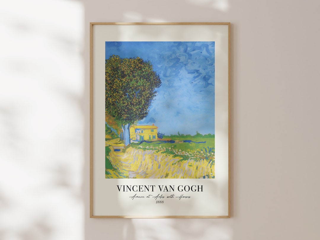 Vincent Van Gogh Print, Printable Wall Art, Landscape Painting, Blue ...