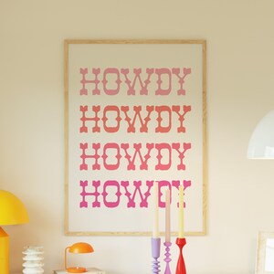 Pink Disco Ball Cowgirl Print Set of 3, Coquette Bow, Preppy Wall Art ...