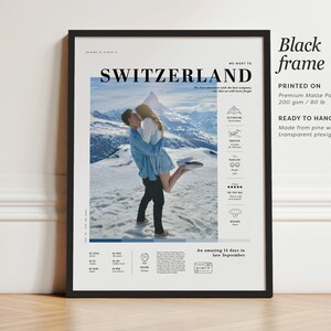 Custom Trip Photo Couple's Print, Travel Memories, Framed Travel Art ...