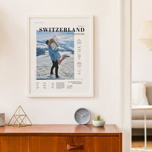 Custom Trip Photo Couple's Print, Travel Memories, Framed Travel Art ...