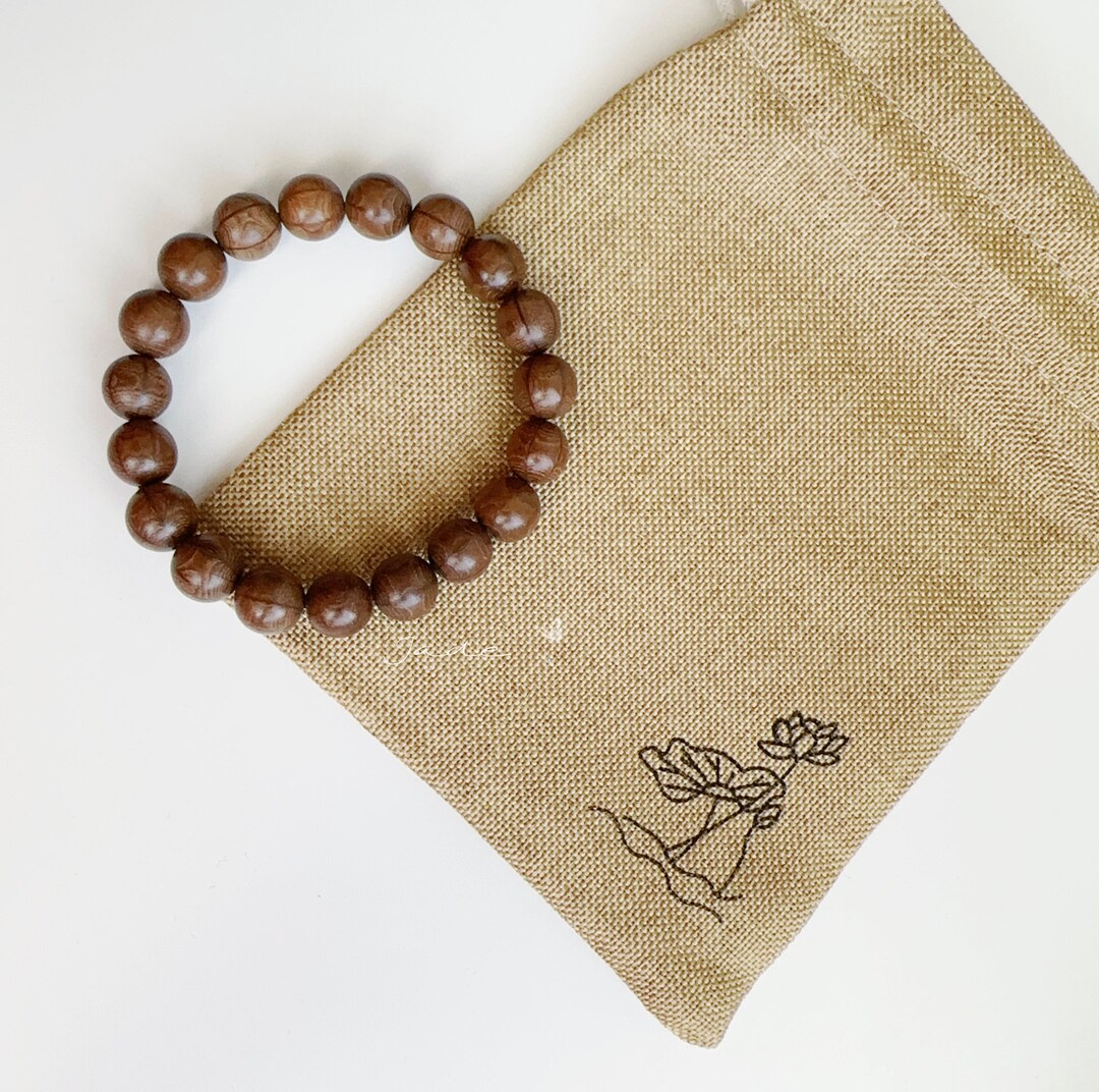 Zabelia Biflora Wood Bead Bracelet Sweet Latte Scent Gift for Her/him ...