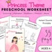 Preschool Pre-k + Kindergarten Learning Bundle Princess Theme | 35 ...