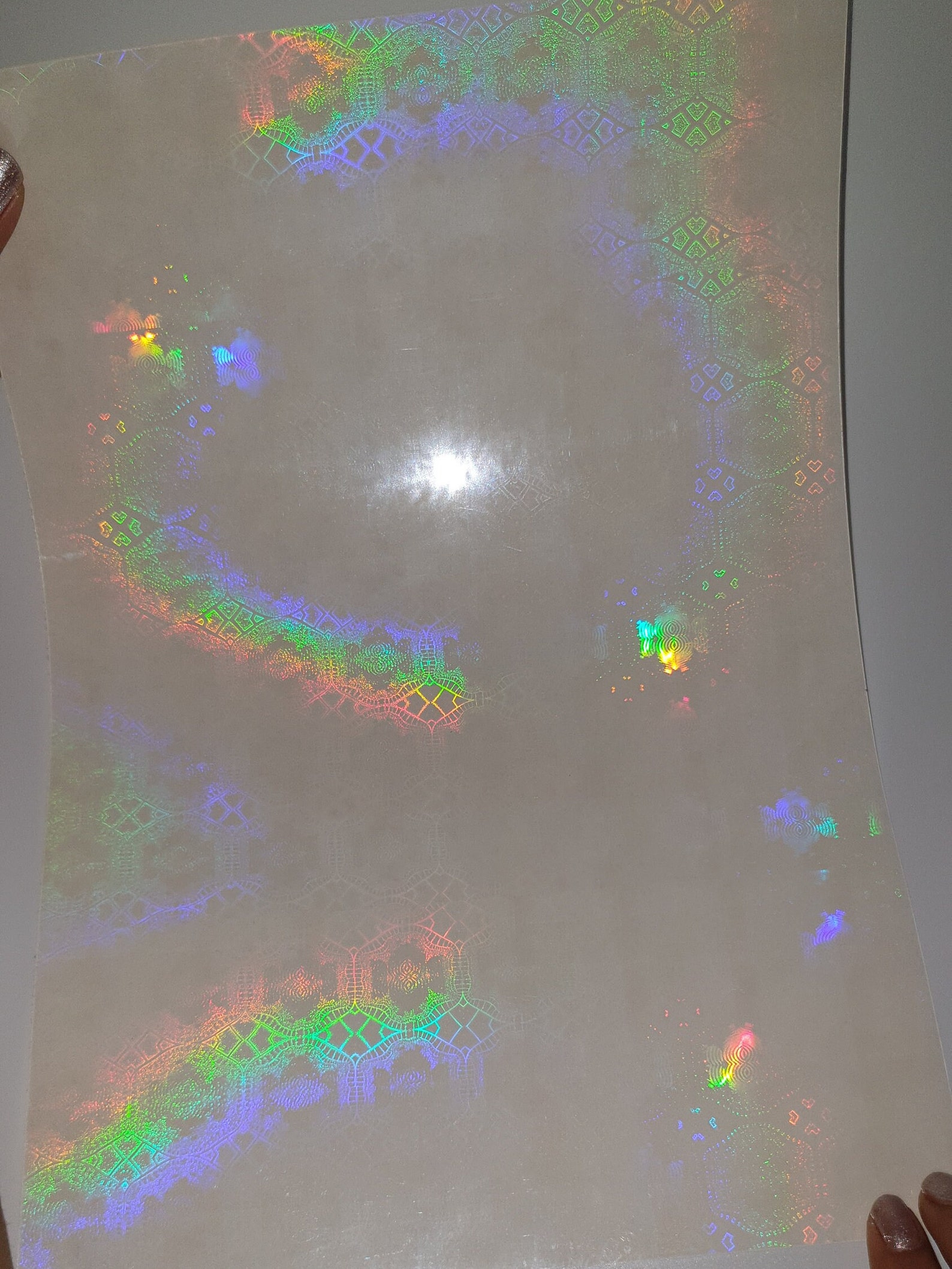 Aztech Design Holographic Transparent Self Adhesive Overlay - Etsy