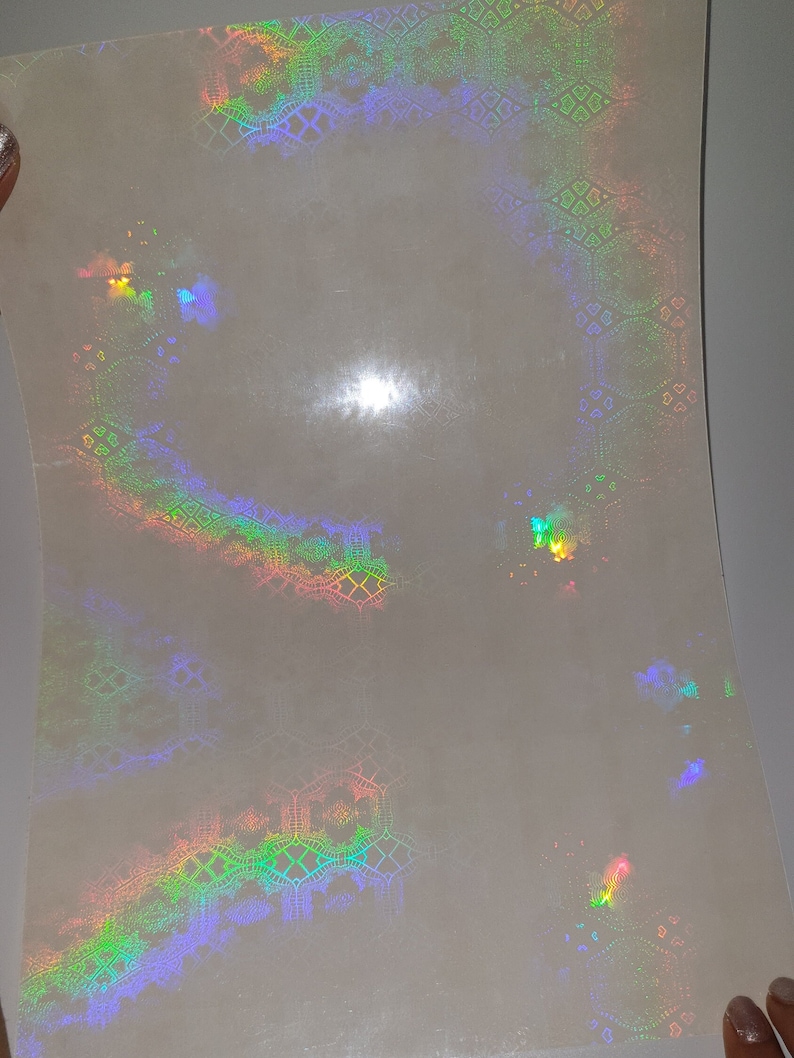 Aztech Design Holographic Transparent Self Adhesive Overlay - Etsy