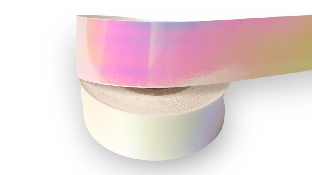 Iridescent Holographic Decorative Reflective Tape Hot Pink 3/4" X 40 ...