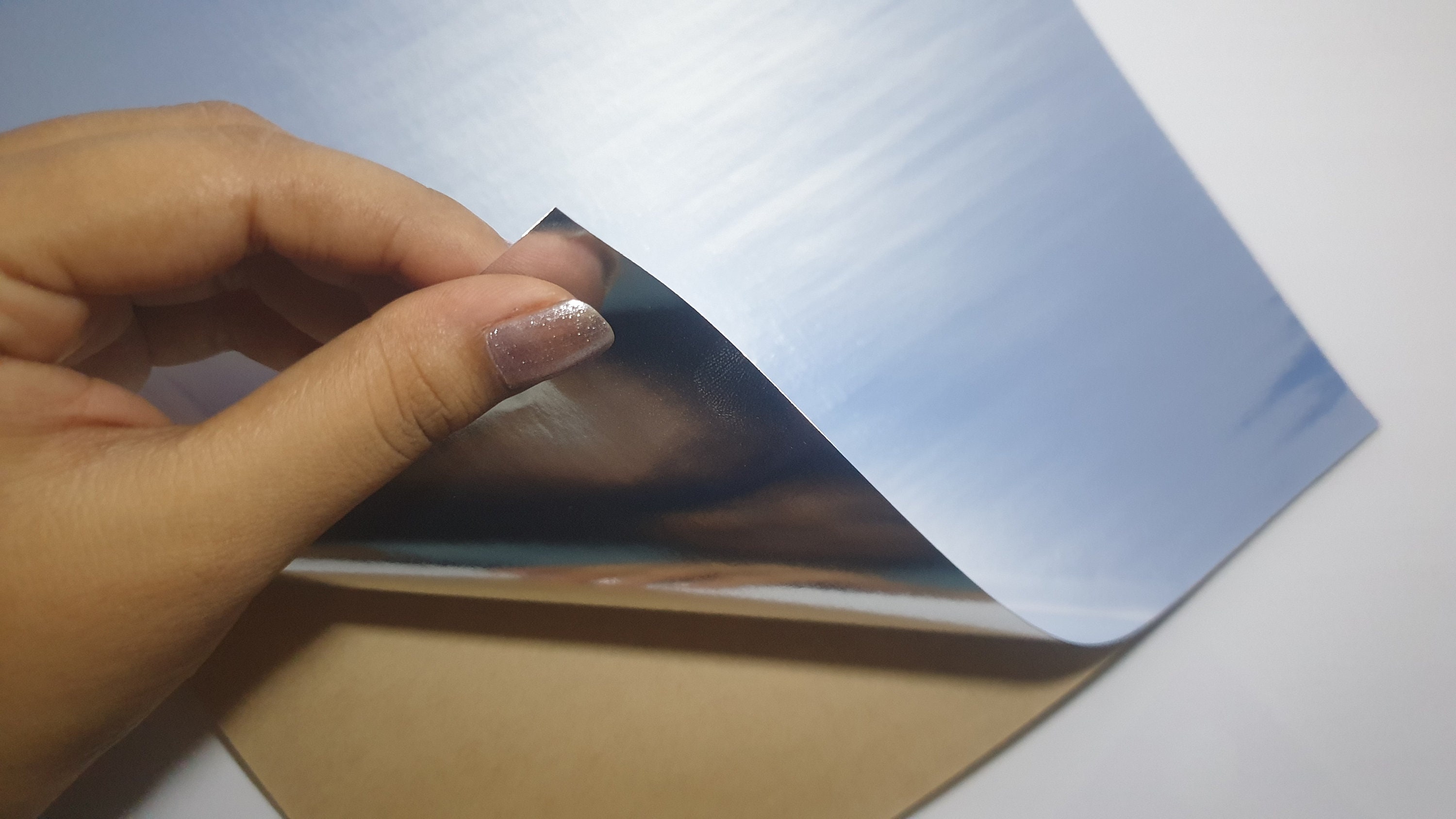 Silver Self Adhesive Vinyl Sticker Paper Silver Sticker/adhesive Sheets ...