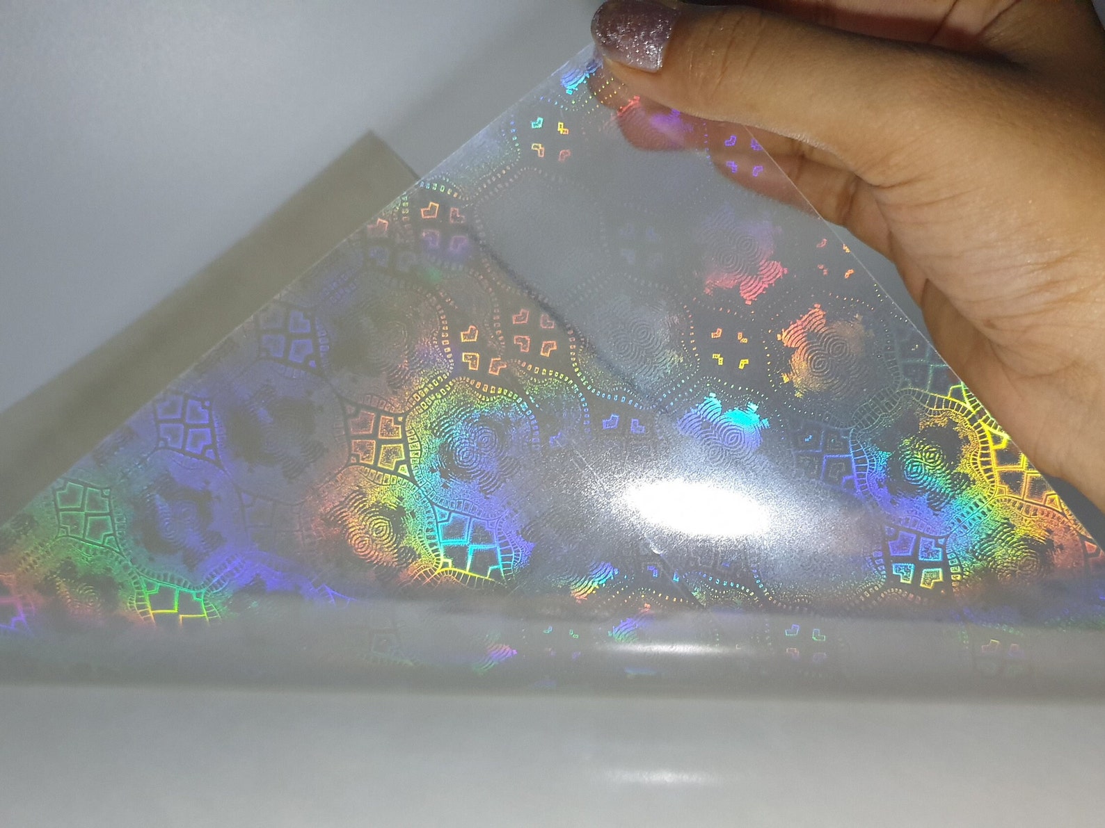 Aztech Design Holographic Transparent Self Adhesive Overlay - Etsy