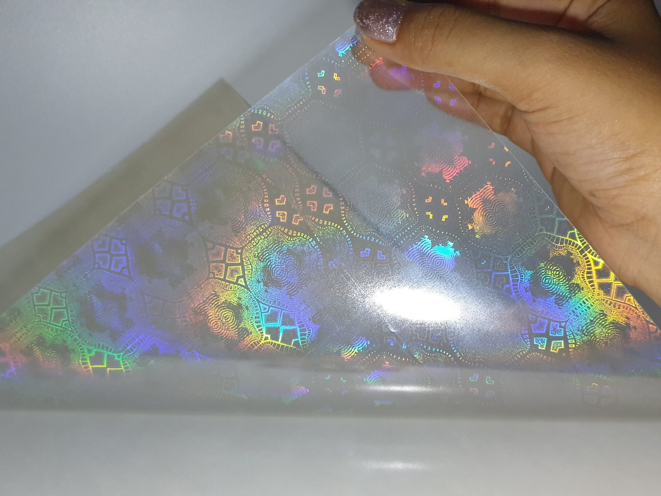 Aztech Design Holographic Transparent Self Adhesive Overlay - Etsy