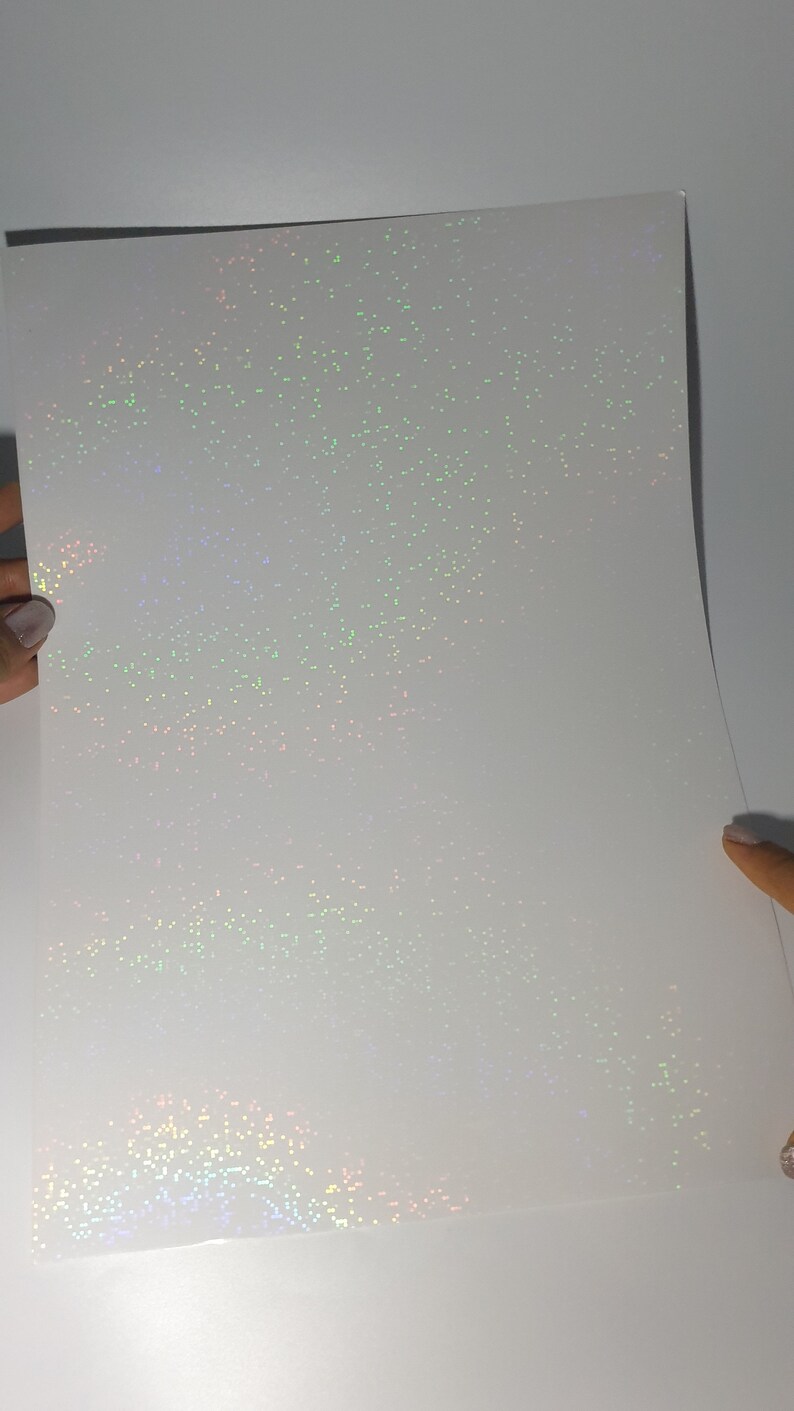 Printable Square Dots Holographic Vinyl Sheets A4 Inkjet - Etsy