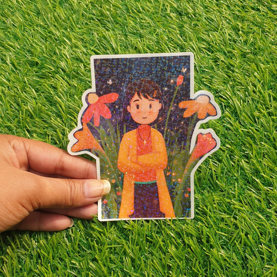 Firefly Flower Girl Holographic Die Cut Sticker - Vinyl Sticker ...