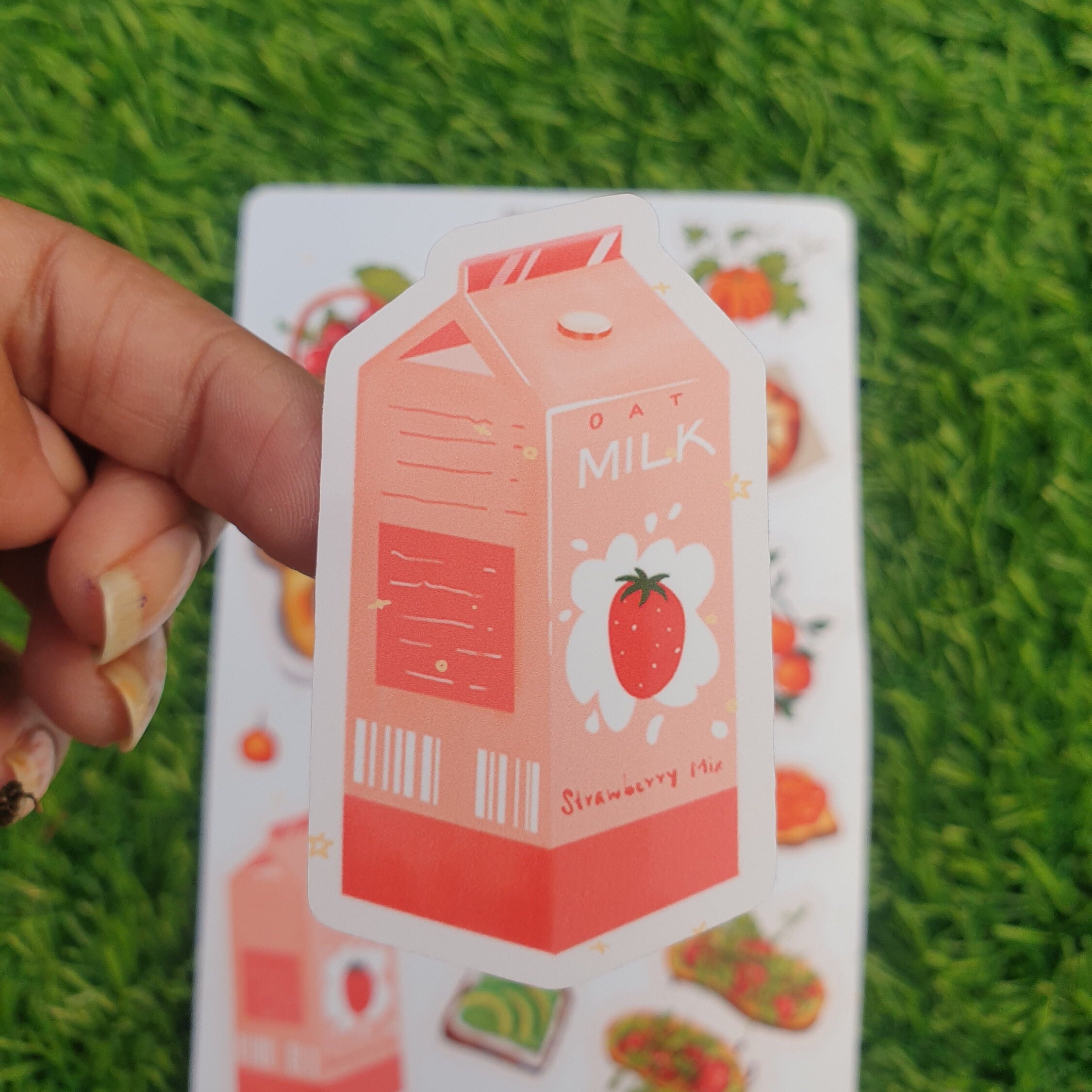 Vegan Food Sticker Sheet - Premium Food Stickers, Vegan Stickers ...