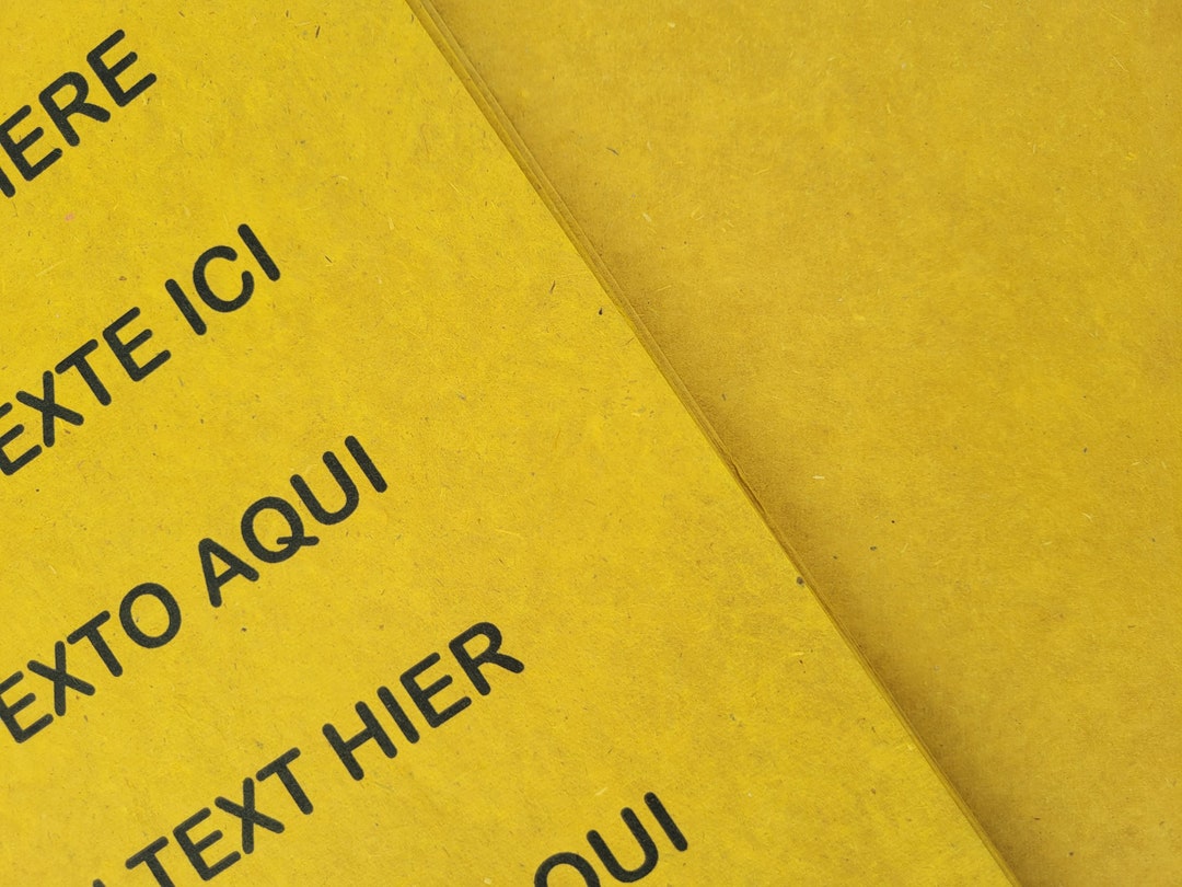 Himalayan Handmade Yellow Color A4 Paper Sheets Printer Safe - 200 GSM ...