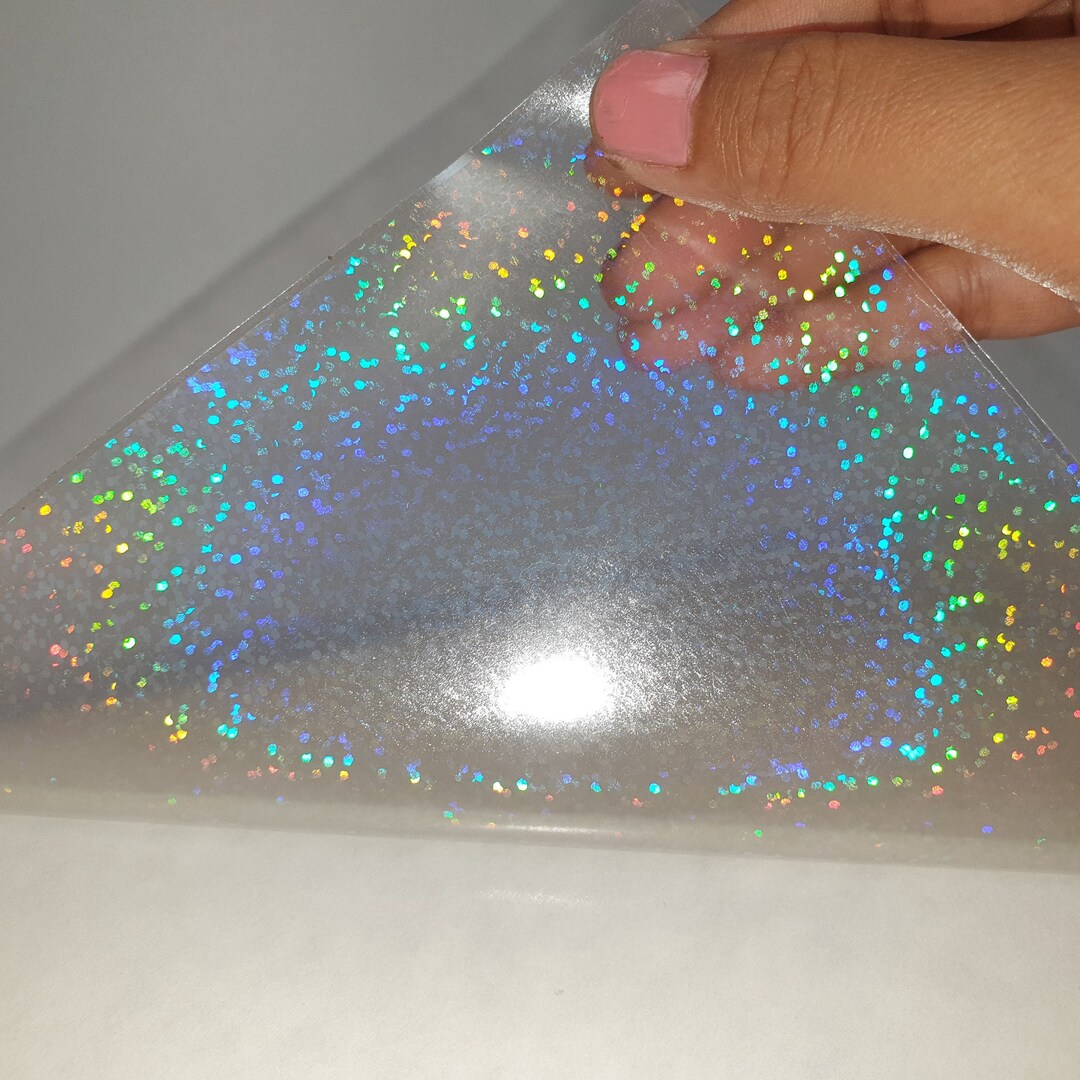 Dot Holographic Transparent Self Adhesive Overlay Film A4 Sheet - Vinyl ...