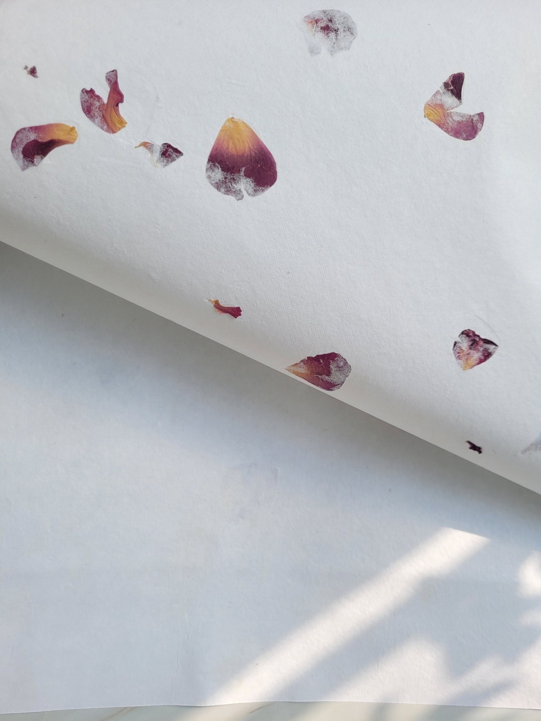 20" X 30" Red Rose Petal Handmade Paper Card Stock - A1 Himalayan ...