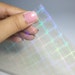 Plaid Holographic Transparent Self Adhesive Overlay Film A4 Sheet ...