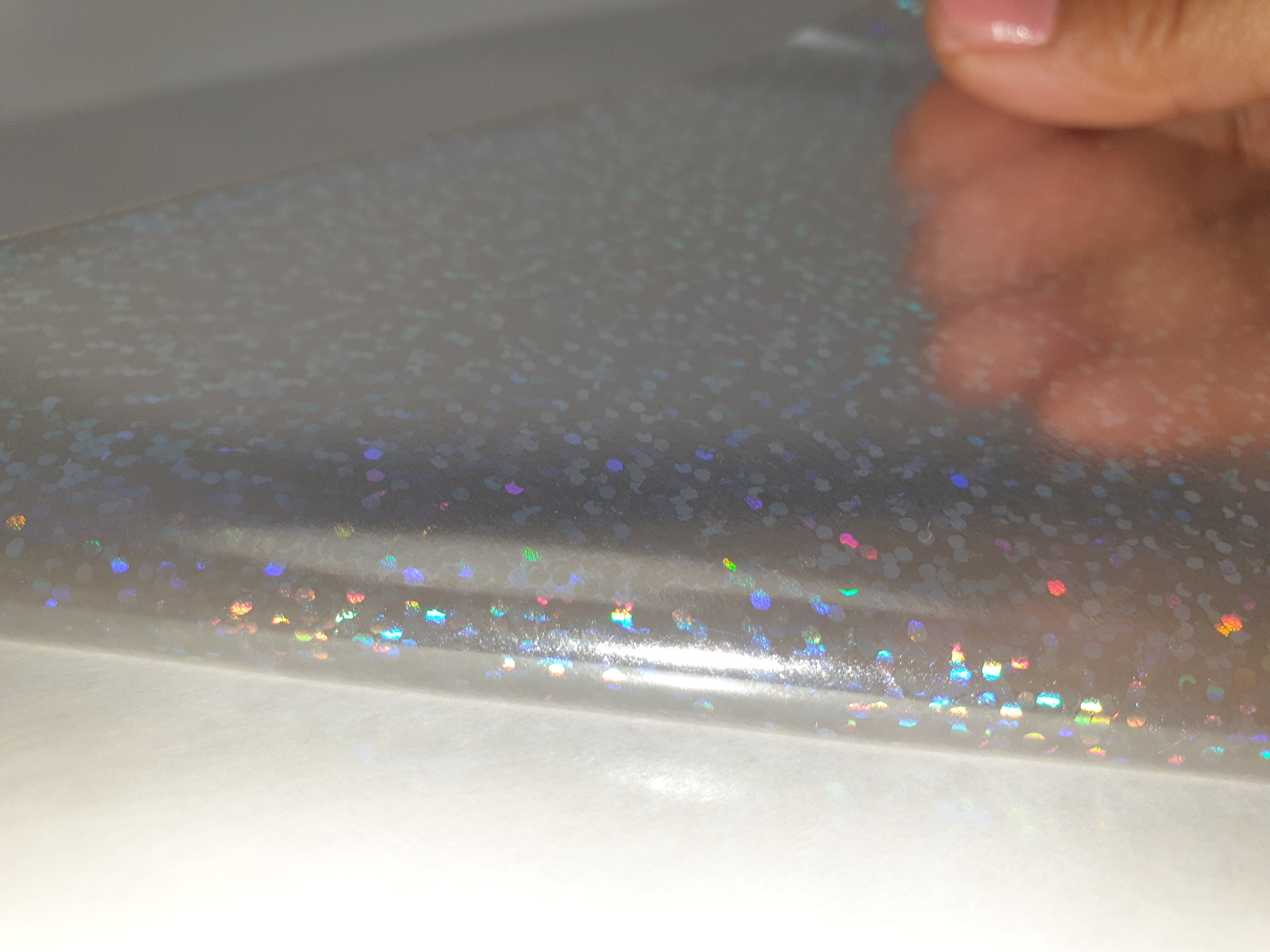 Dot Holographic Transparent Self Adhesive Overlay Film A4 Sheet Vinyl ...