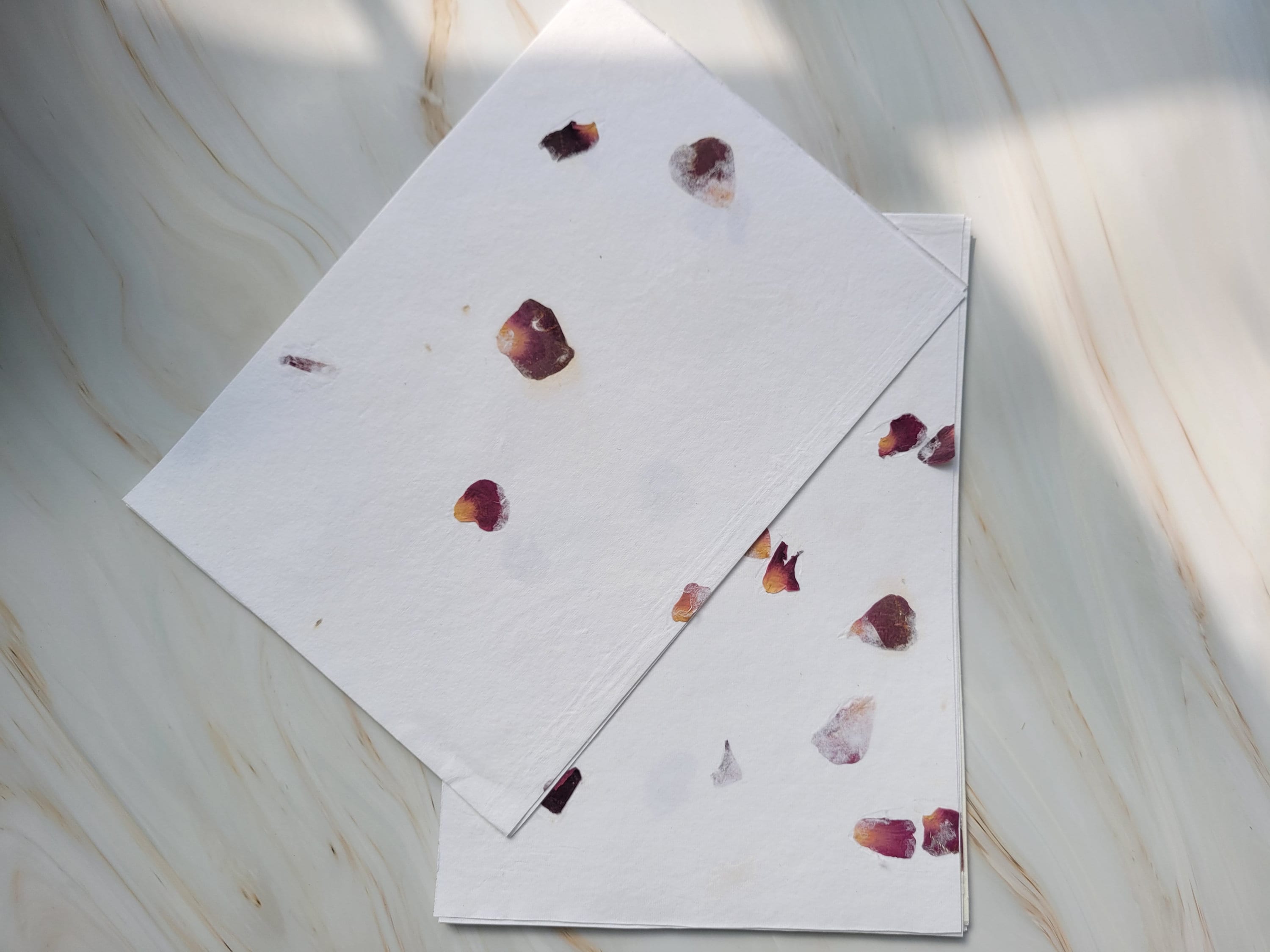 20 X 30 Red Rose Petal Handmade Paper Card Stock - Etsy