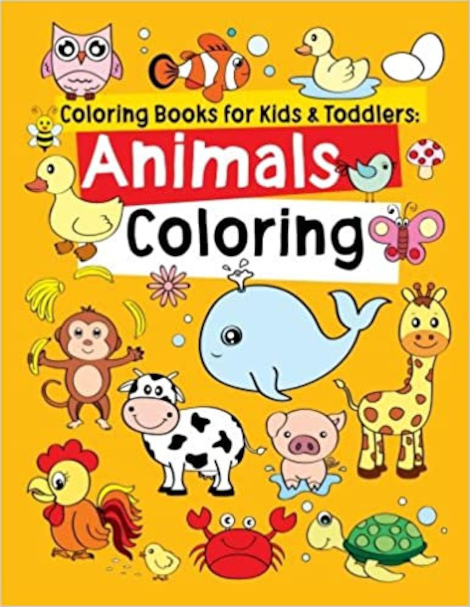 Animal Coloring Book - Etsy