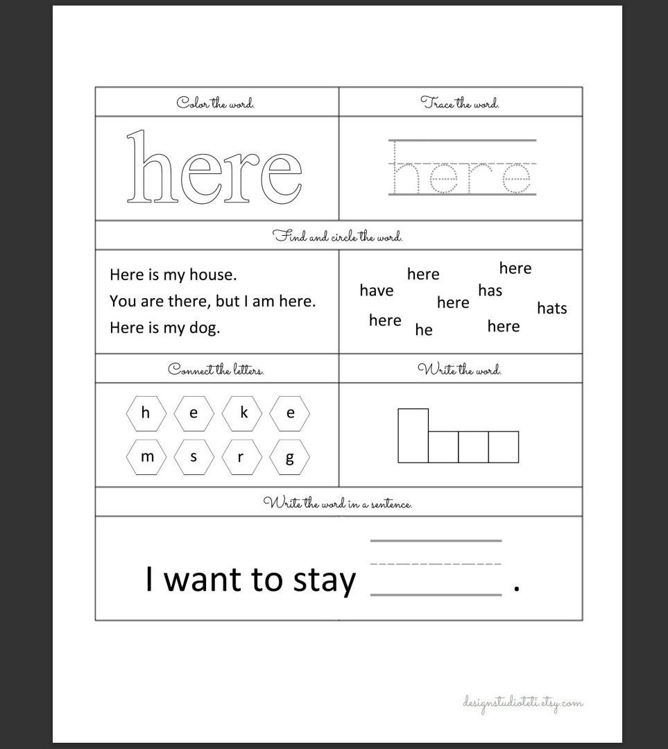 Teach Your Kids How to Read With Sight Words!! - Etsy