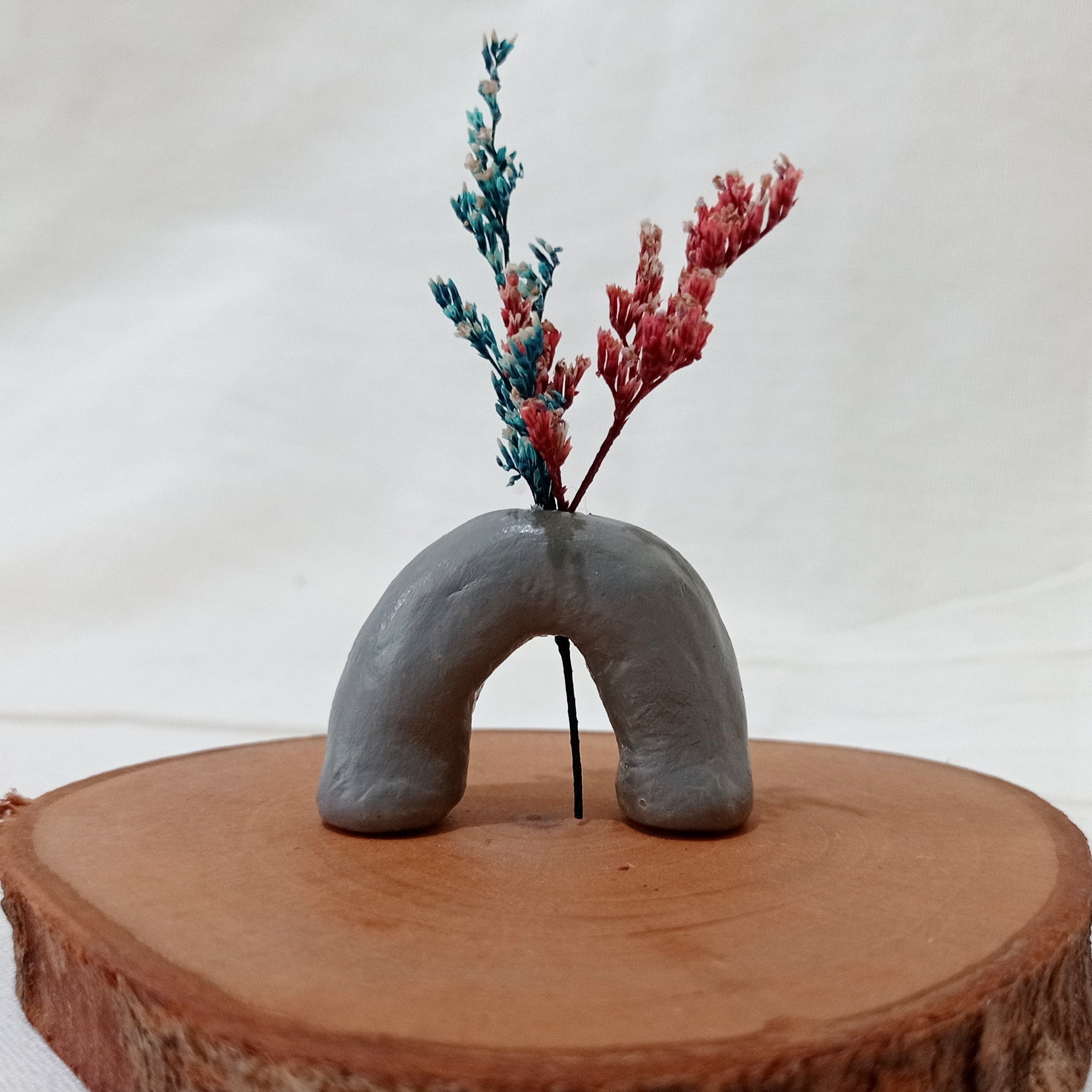 Set of 6 : Mini Vases Clay Pastel Colors - Etsy