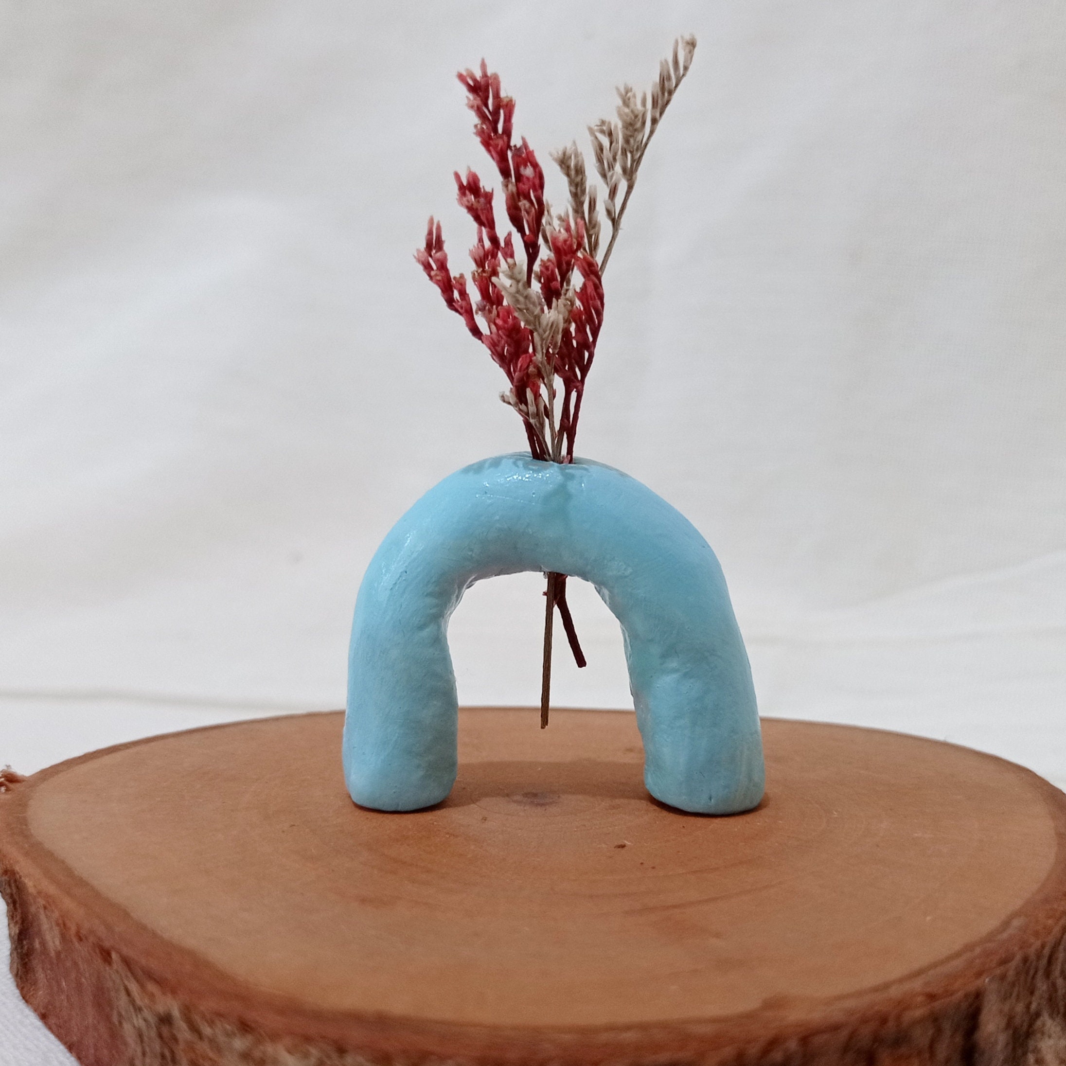 Set of 6 : Mini Vases Clay Pastel Colors - Etsy