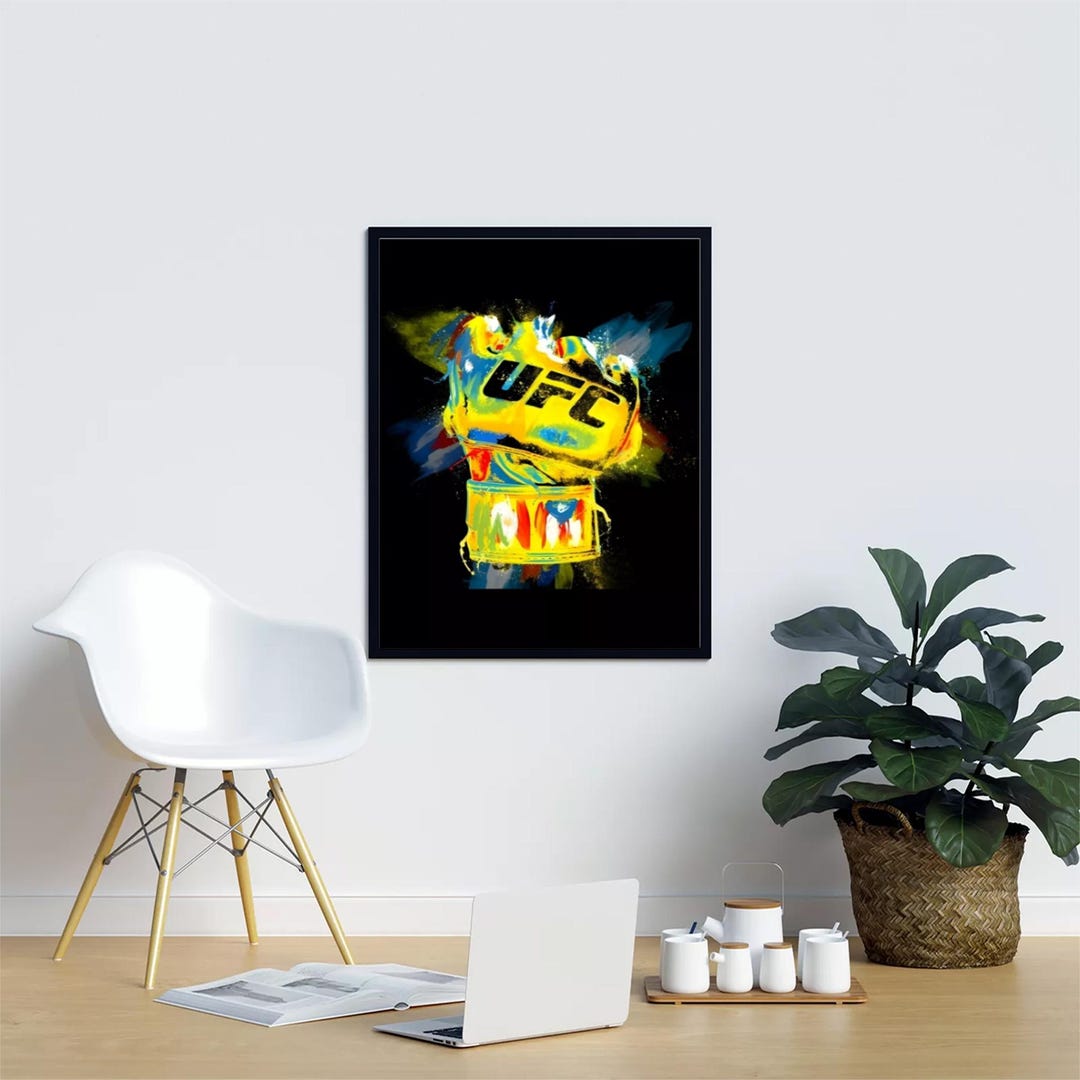 UFC Glove Print UFC Poster UFC Print Wall Art Sports Print Mma, Home ...
