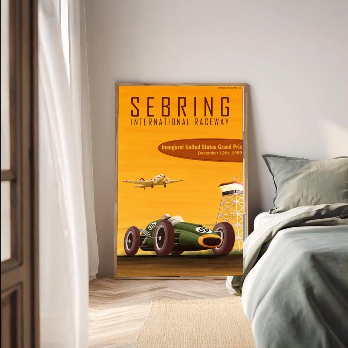 Sebring International Raceway 1959 Vintage Race Car Poster Classic ...
