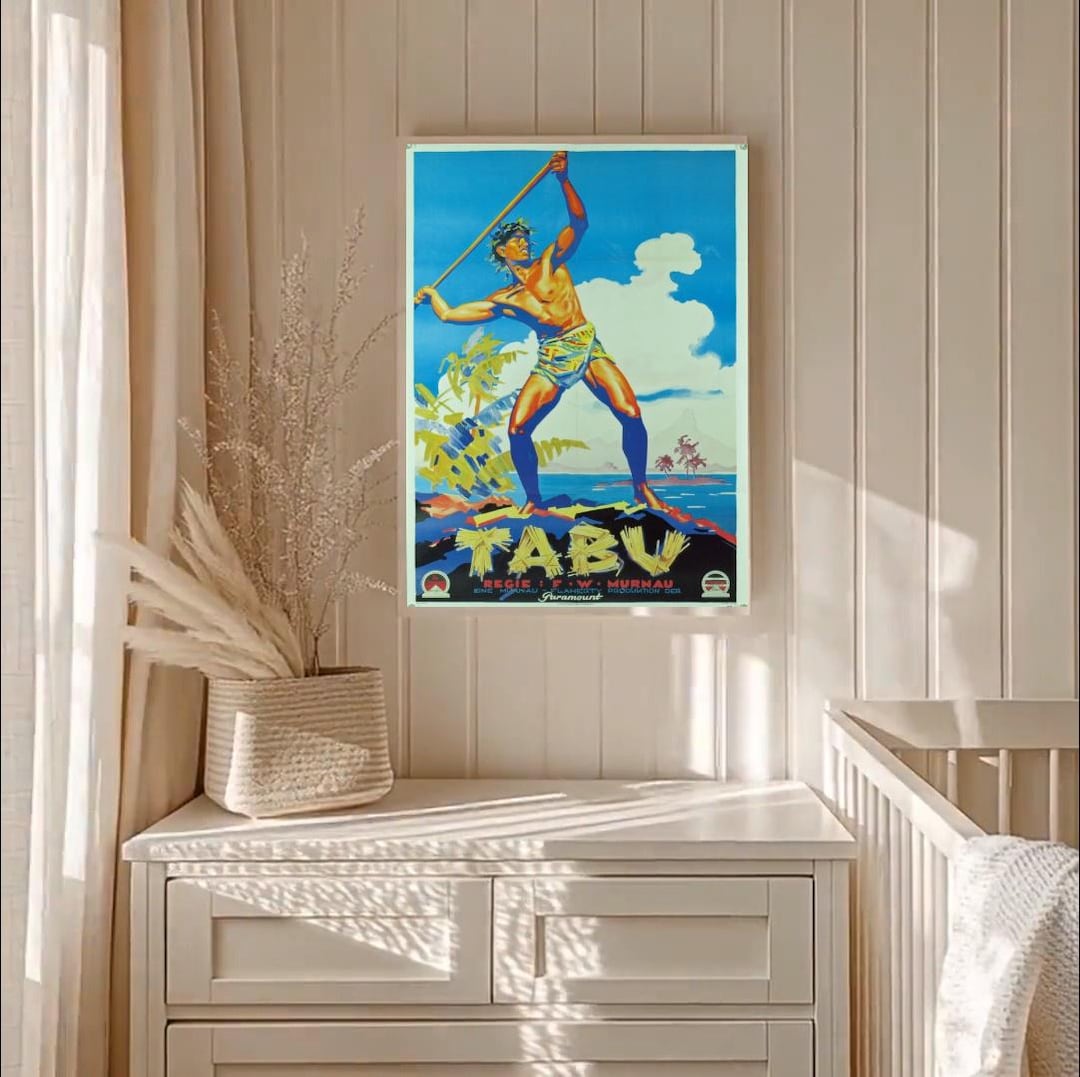 Vintage 1931 Tabu Movie Poster Retro Film Wall Art Print Collectible ...
