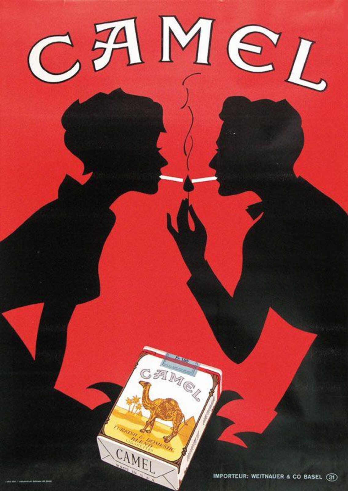 Camel Cigarettes Vintage Ad Poster - Etsy