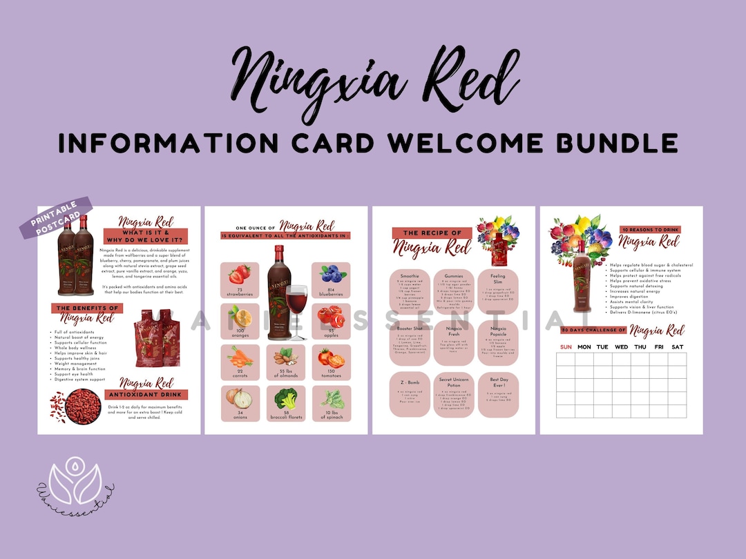 Ningxia Red Printable Postcard | Ningxia Red Recipes | Ningxia Red ...
