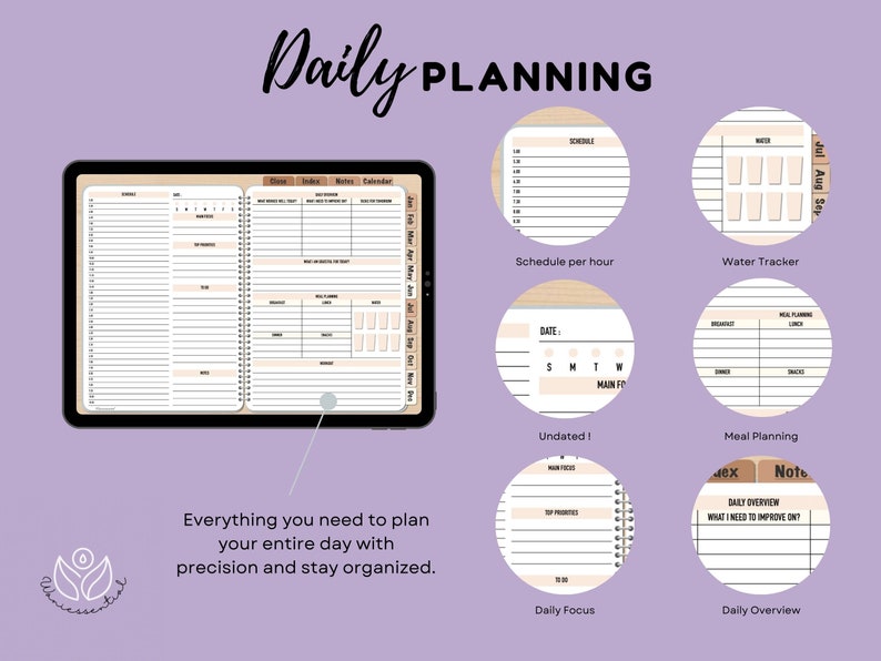 2023 2024 Undated Digital Goodnotes Planner, Notability Planner, iPad ...