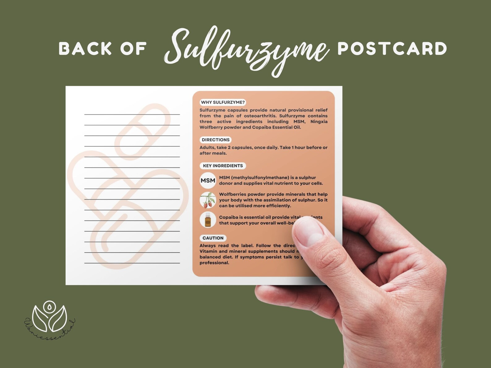 Sulfurzyme Supplement Printable Postcard, Sul4zyme Benefits, Sulfurzyme ...