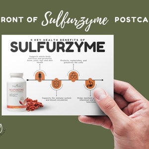 Sulfurzyme Supplement Printable Postcard, Sul4zyme Benefits, Sulfurzyme ...