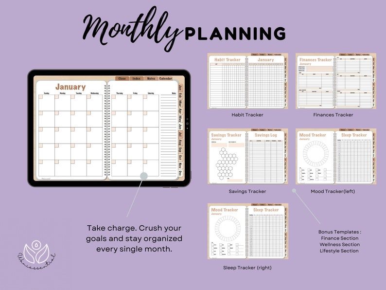 2023 2024 Undated Digital Goodnotes Planner, Notability Planner, iPad ...